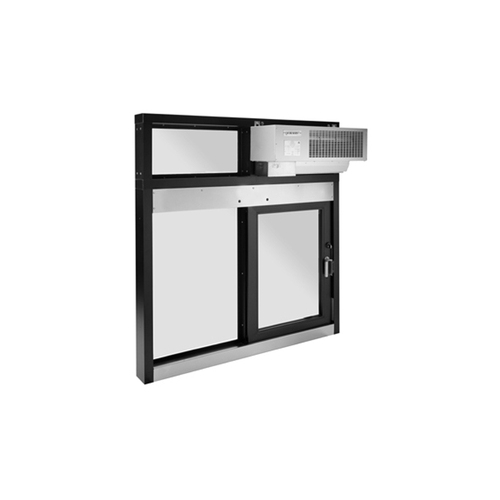 Quikserv SCT-4030-9082-BR 48" x 52" Side Sliding Transaction Window ...