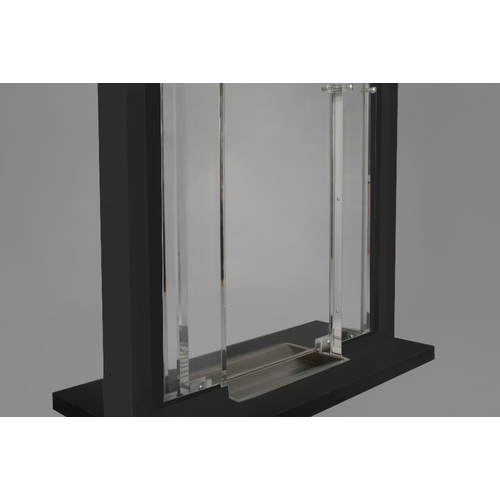 TSS BSTW3636L1-DB 36" x 36" Baffle Style Transaction Window Level 1 ...