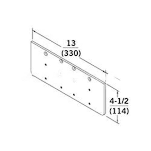 DORMA DP89-695 8900 Series Closer Drop Plate, Dark Bronze Painted