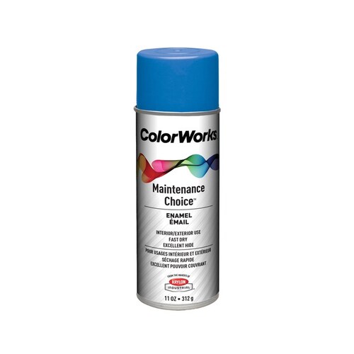 Krylon Industrial CWBK01087 21086 Safety Blue Alkyd Enamel Paint - 16 ...
