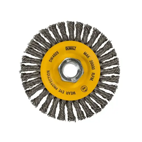 DEWALT DW4925B Carbon Wheel Brush.020" Bristle Diameter - Arbor ...
