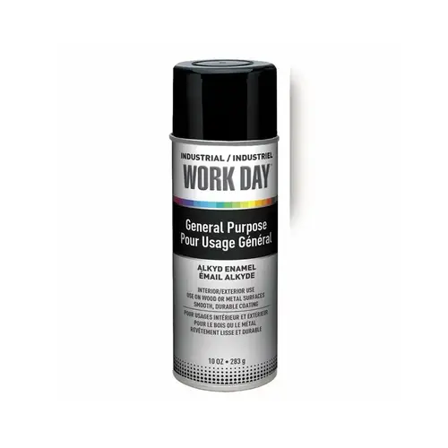 KRYLON A04402007 44023 Black Gloss Alkyd Enamel Paint - 16 oz Aerosol ...