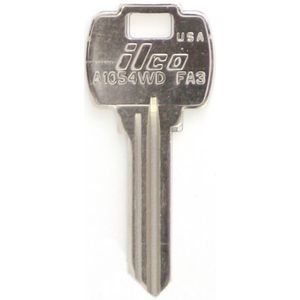 Kaba Ilco FA3-BR Falcon FA3 Blank Key Silver