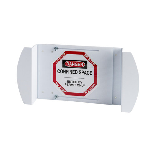 Brady 43754 B-302 Polyester Octagon White Confined Space Sign - Laminated
