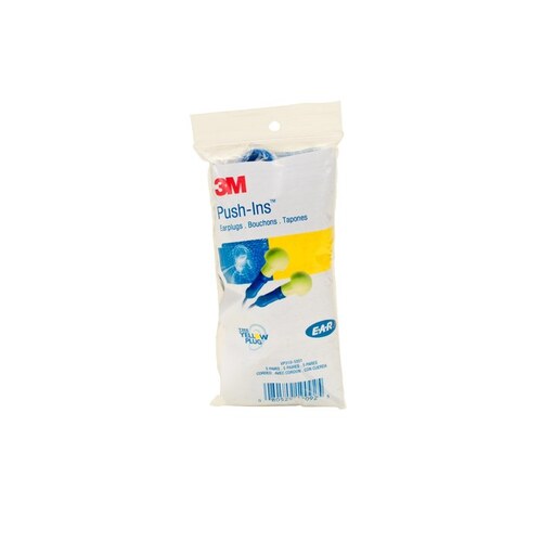 3M VP318-1001 Push-Ins Yellow Universal Polyurethane Foam Corded Ear ...