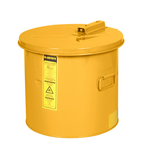Justrite 27606 Yellow Self-Closing 5 gal Safety Can - 10" Height - 9. ...