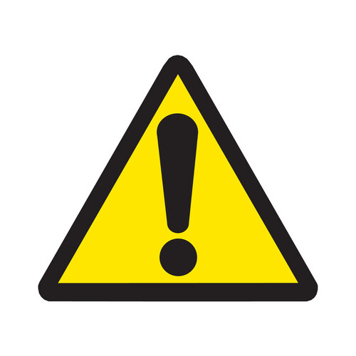 Brady 60232 Black on Yellow Triangle Vinyl Hazardous Area Label - 8 ...