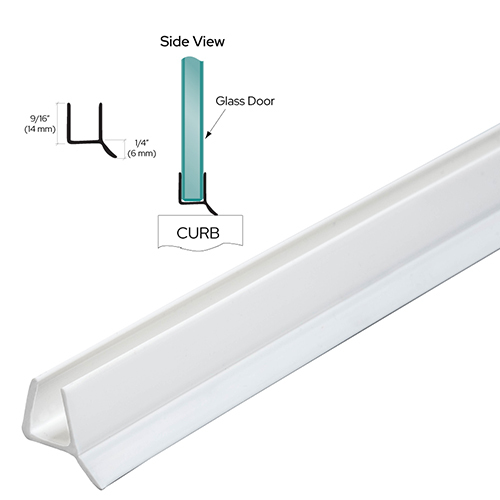 Crl P880wsw White Dual Durometer Pvc Seal And Wipe For 3 8 Glass 95