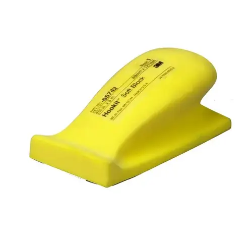 3M 5742 Soft Hand Block, 5 in L x 2 in W, Hook and Loop Attachment ...