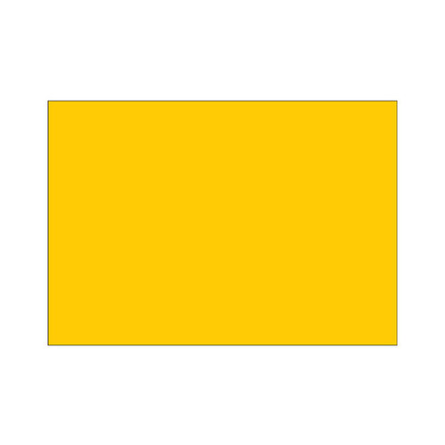 Brady 25961 B-401 Polystyrene Rectangle Yellow Sign Blank - 7" Width x ...