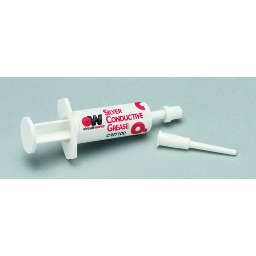 Chemtronics CW7100 Silver Conductive Grease - 0.23 oz Syringe