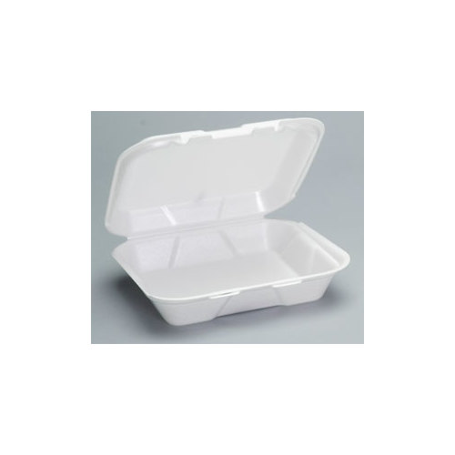 GENPAK SN220 CONTAINER FOAM SMALL ONE COMPARTMENT SNAP-IT WHITE