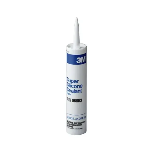 3M 08663 1-Component Super Silicone Seal, 0.1 gal Cartridge, Paste ...