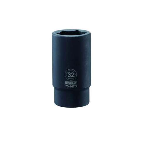 DEWALT DWMT75147OSP 32 mm Deep Impact Socket - 3/4" 6 Point Drive - 3 ...