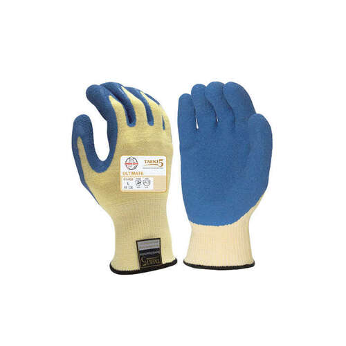 Armor Guys 01-002 2XL Ultimate Blue/Yellow Taeki 5 Cut-Resistant Gloves ...