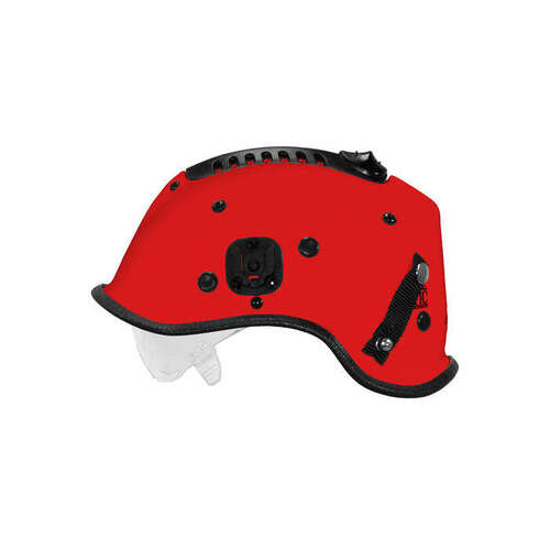 PIP 805-3479 R6 Dominator Red Fiberglass Rescue Helmet - 4-Point Strap ...