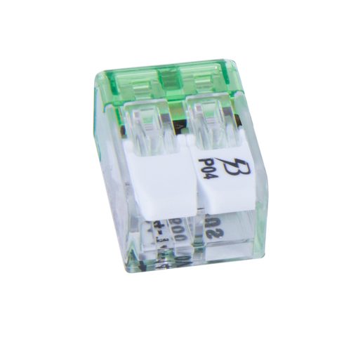 GB 19-PCL2 2-Port Lever Connector, 24 to 14 AWG Wire, 2 -Pole