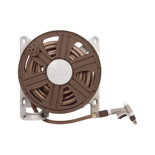 Ames 2388340 Hose Reel Reel Easy 100 ft. Brown Wall Mounted Brown