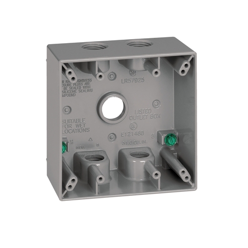 Sigma Engineered Solutions 14351-5 Outlet Box 31 cu in Square Metallic ...