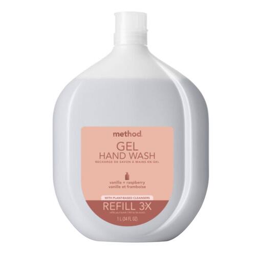 Method 328113 Gel Hand Wash Refill Vanilla & Raspberry Scent 34 oz
