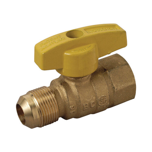 BrassCraft 4840906 Gas Ball Valve Magne Flo 5/8" Brass Threaded