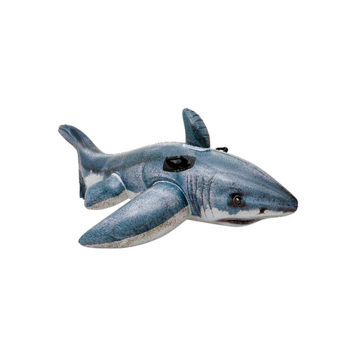 Intex 57525EP Pool Float Shark Ride-on Gray Vinyl Inflatable Gray