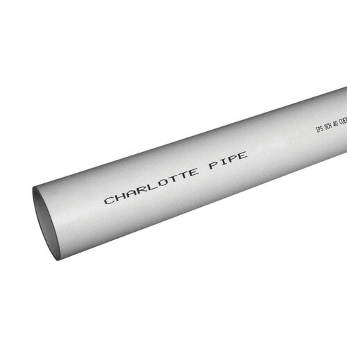 Charlotte Pipe PVC 4400 1000HC Foam Core Pipe Schedule 40 PVC 4 D X 5