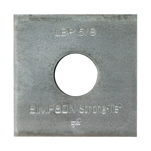Simpson Strong-Tie LBP 5/8 Bearing Plate 2" H X 0.1" W X 2" L ...