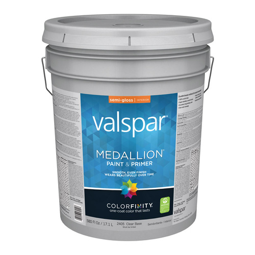 Valspar 027.0002405.008 Paint Medallion Semi-Gloss Tintable Clear Base ...