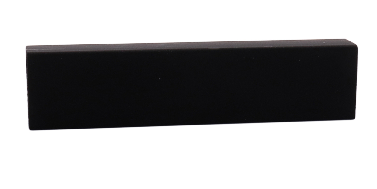 CRL GR5PV Black Rigid 1/2" U-Channel Cap Rail Vinyl - 120"