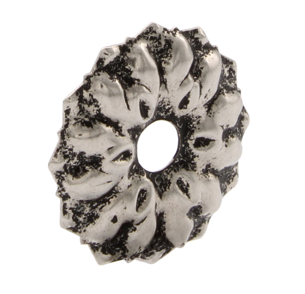 CRL 8983-XCP100 CRL Antique Silver 3/4" Floral Metal Mirror Rosette ...