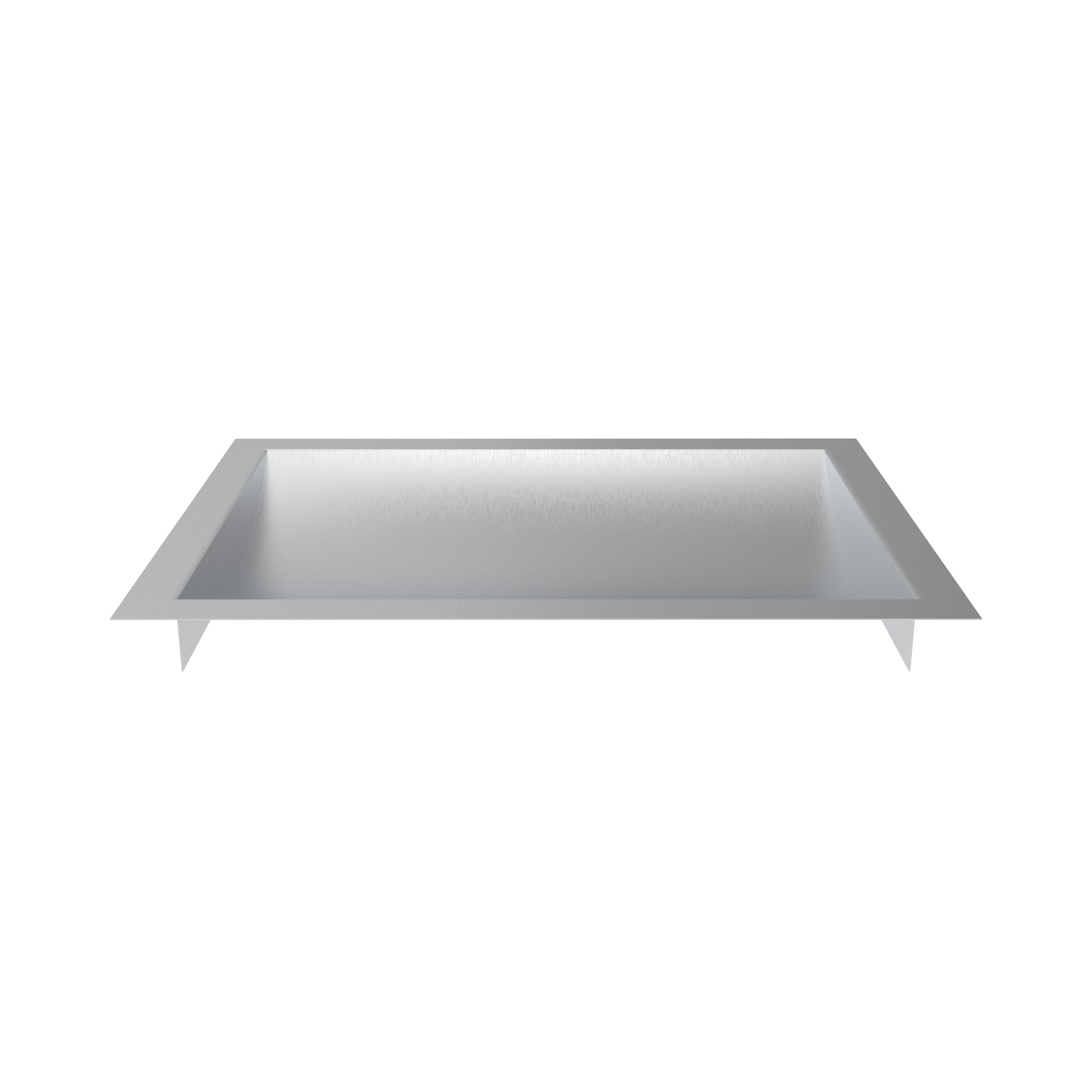 Brixwell CDT1612B Brushed Stainless Steel Recessed Drop-In Deal Tray 16 ...